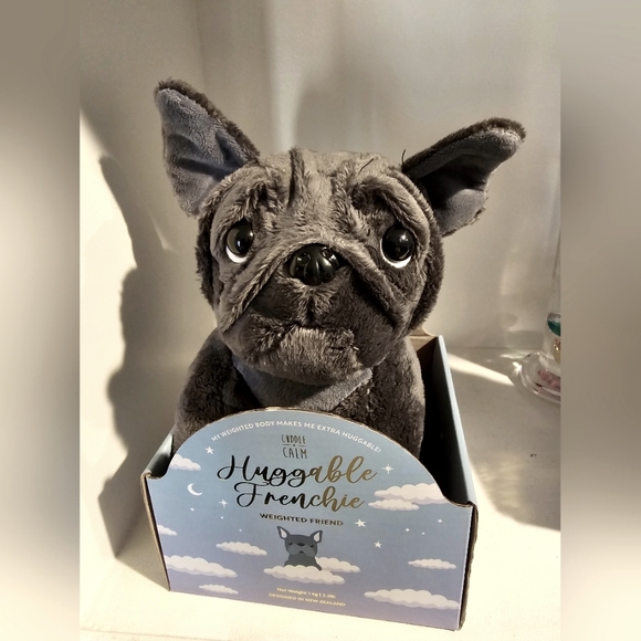 TBC | Toys | Weighted Plush Frenchie Stuffed Animal Study Buddy Weighs ...
